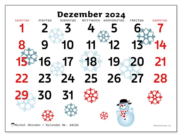 November December 2024 Kalender