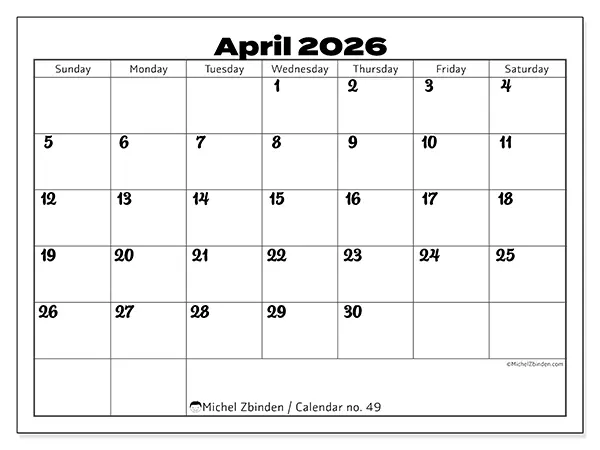 Calendars Michel Zbinden
