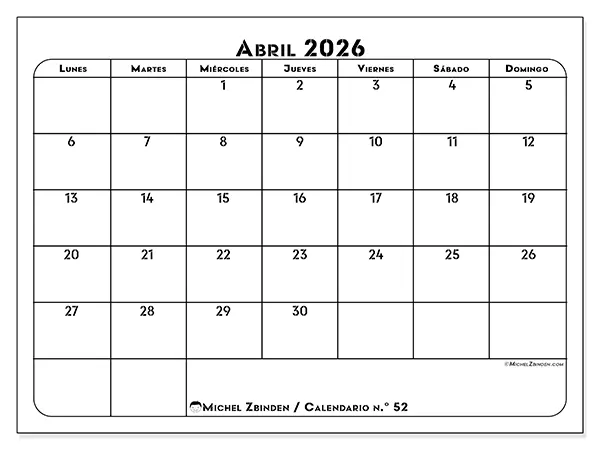 Calendarios Michel Zbinden