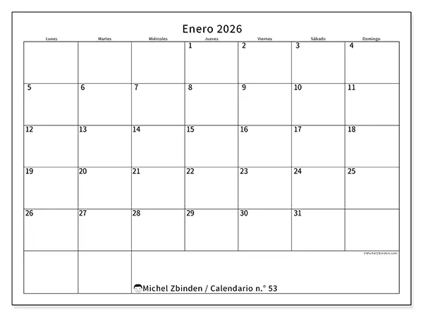 Calendario En Blanco De Seis Semanas Colección De Calendarios 12