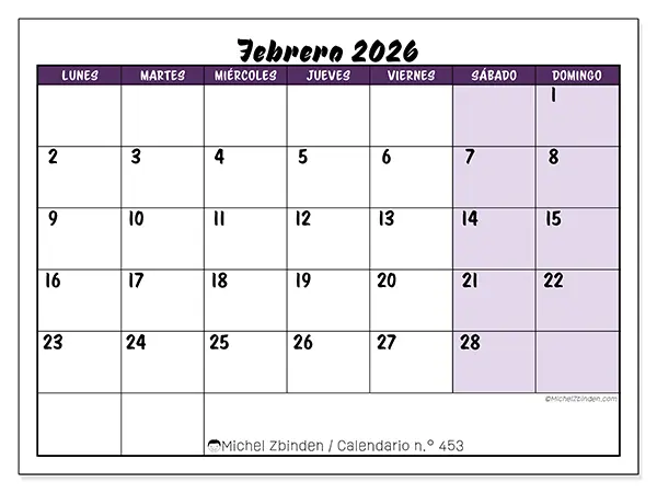 Calendarios Michel Zbinden