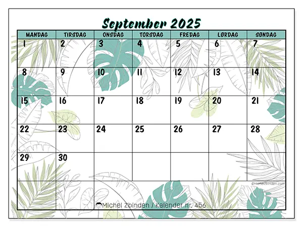 Kalender nr. 456: september 2025 - Eksotisk hage - Michel Zbinden NO