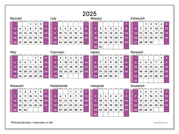 Kalendarz 2026 nr 302 - Eglantyna - Michel Zbinden PL