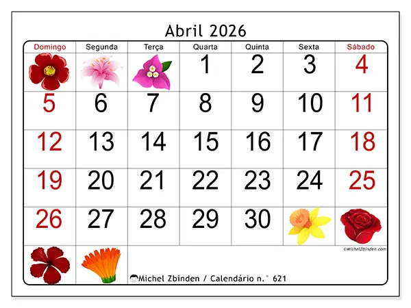 Calendario De Abril De 2024 Em Pdf Para Imprimir
