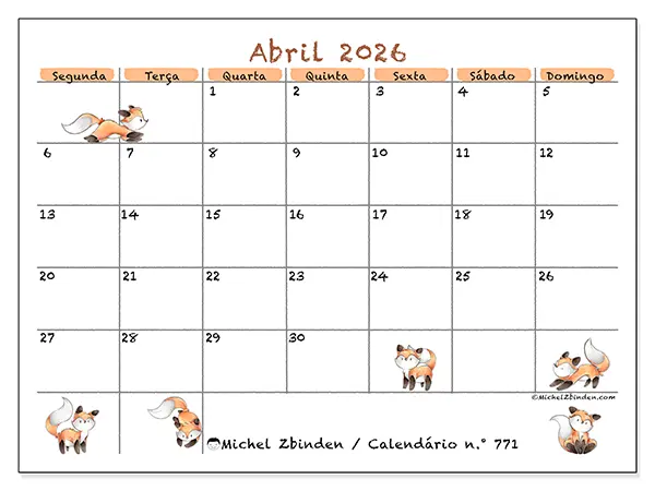 Calendários Michel Zbinden