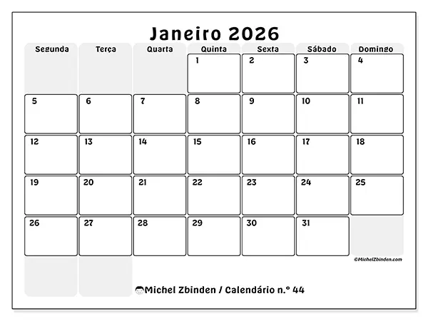 Calendários Michel Zbinden